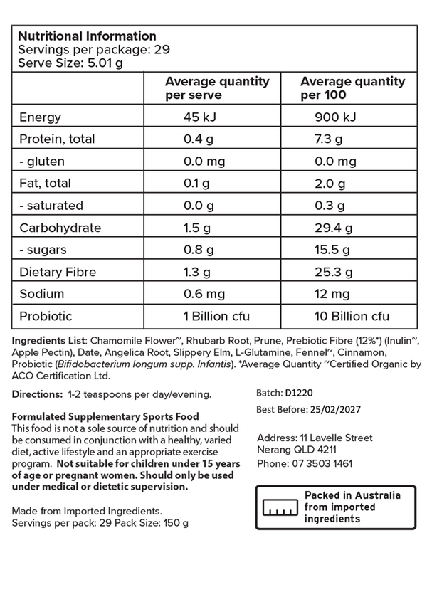 BUC Signature Blend - Colon Toner Powder – Bottoms Up Colonics Pty Ltd